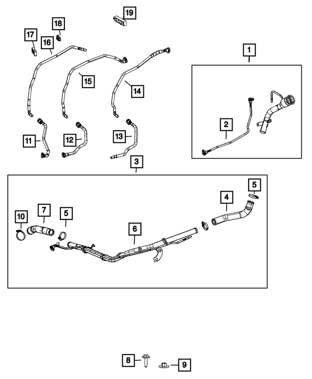 2021-2024 Jeep Wrangler 3 Way Clip 68544654aa | TascaParts.com