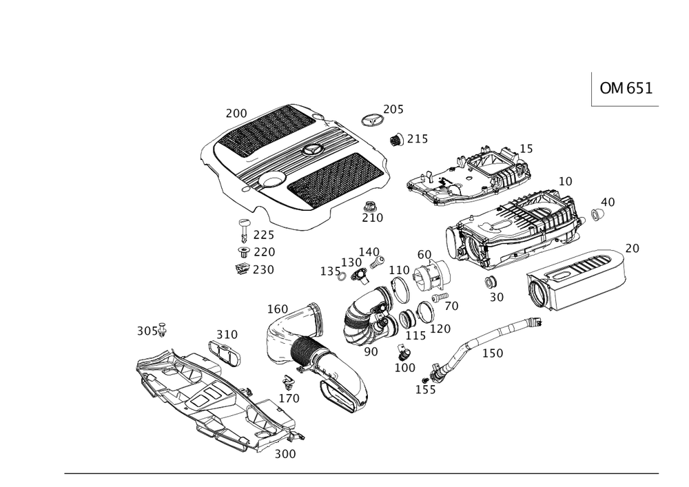 651-010-27-67 - Engine Cover 2013-2016 Mercedes-Benz | Mercedes-Benz ...