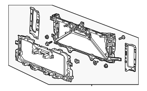 85632905 - Headlamp and Front Grille Mount Panel - 2014-2019 GMC ...