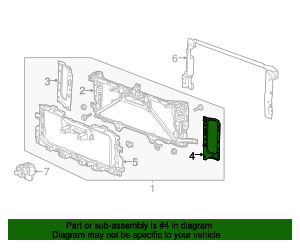 2014-2019 GM Driver Side Head Lamp and Front Grille Mount Panel Bracket ...