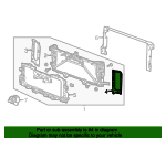 2014-2019 GM Driver Side Head Lamp and Front Grille Mount Panel Bracket ...