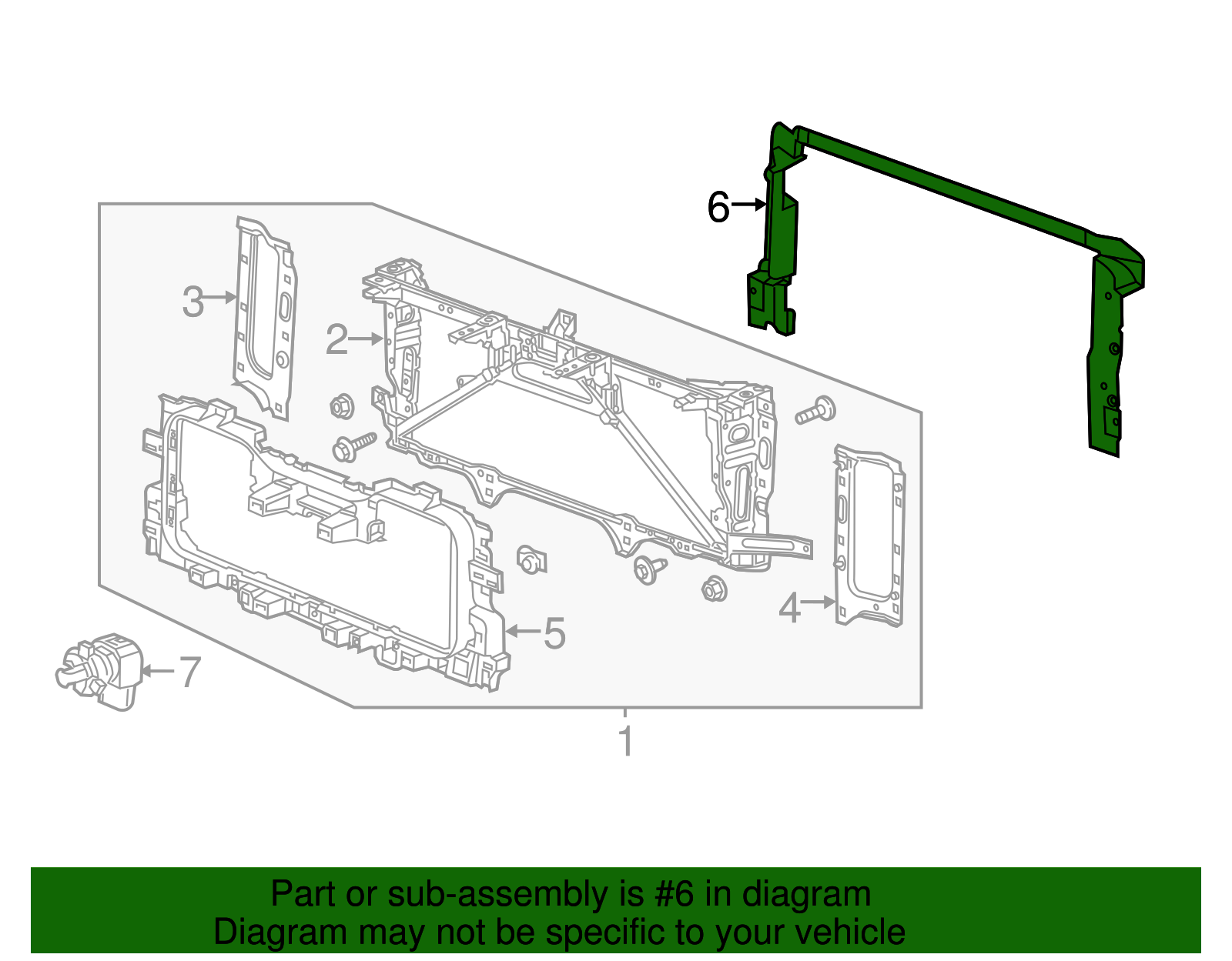 84241507 - Radiator Air Seal 2015-2019 Chevrolet | Gateway Buick GMC Parts