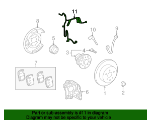 Lexus OEM ABS Sensor Wire Part# 89516-30080 | OEM Vehicle Parts
