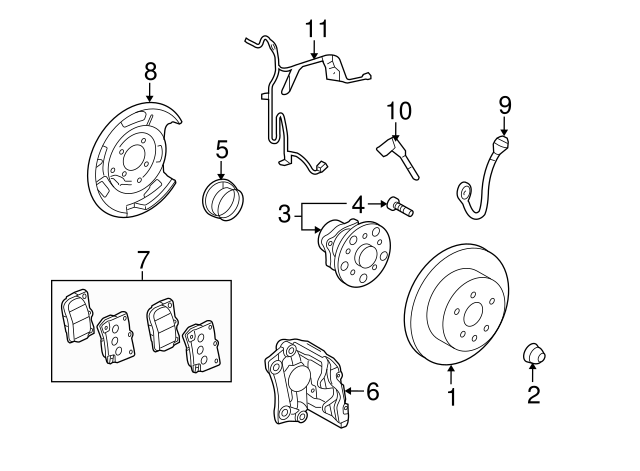 Lexus OEM ABS Sensor Wire Part# 89516-30080 | OEM Vehicle Parts