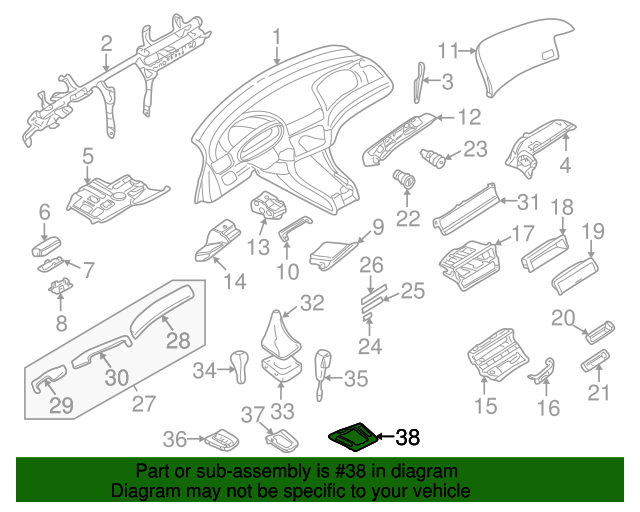 Genuine BMW 51-16-7-052-073 | Cover Plate | FREE Shipping on Most ...