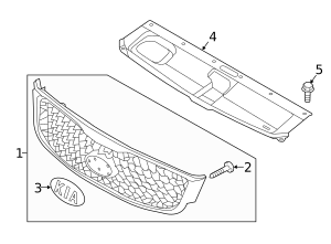 2019-2020 Kia Sorento Grille 86380-C6510 | Kia Automotive Parts