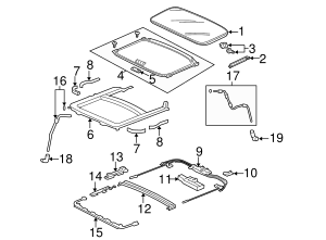 70600-T0G-A01ZB - Sunshade Assembly *YR449L* (Cashmere Ivory) - 2015 ...