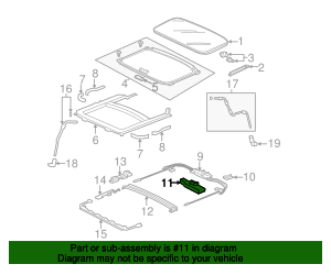 70450-TL0-G22 - Sunroof Motor 2015-2016 Honda CR-V | AutoNation Parts