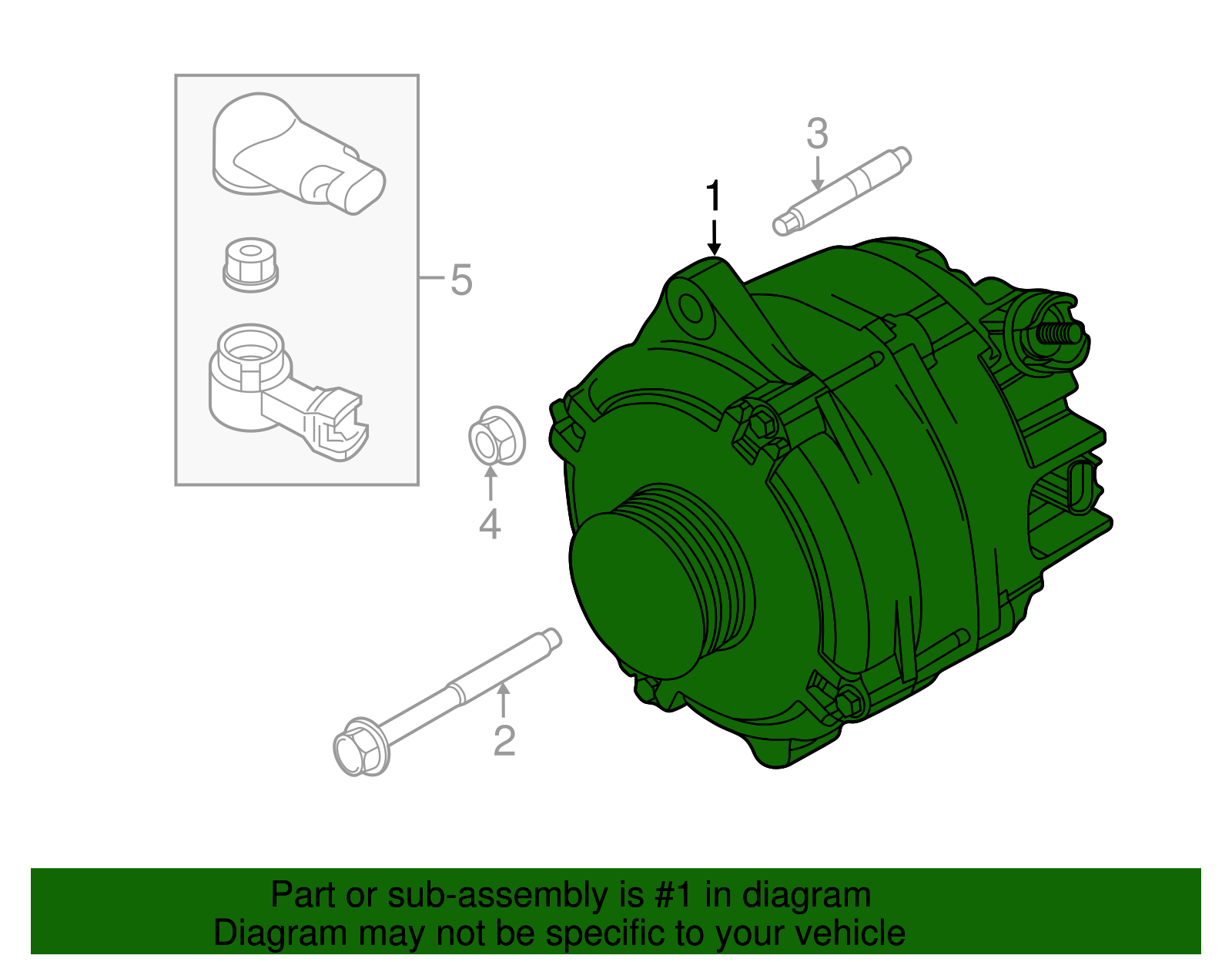2016-2019 Ford Explorer Alternator GB5Z-10346-A | OEM Parts Online