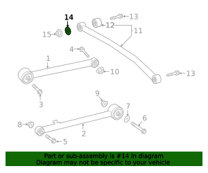 094-990-35-02 - Suspension Track Bar Washer 2019-2023 Mercedes-Benz ...
