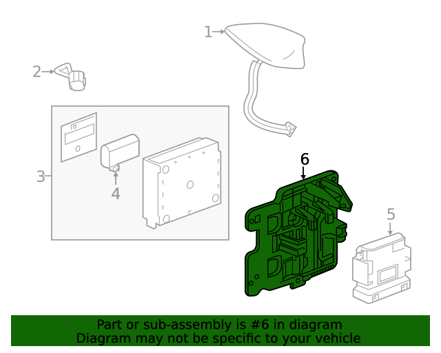 2019-2022 Chevrolet Communication Interface Module Bracket 84129868 ...
