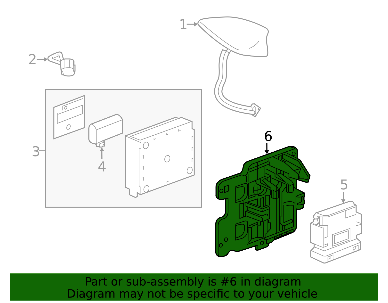 2019-2025 Chevrolet Communication Interface Module Bracket 84129868 ...