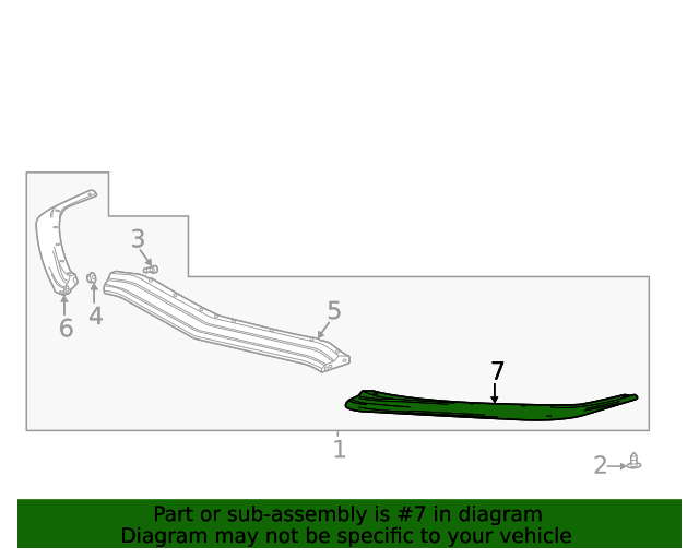 2020-2023 Chevrolet Corvette Side Spoiler 84661550 GM | GMPartsDirect.com