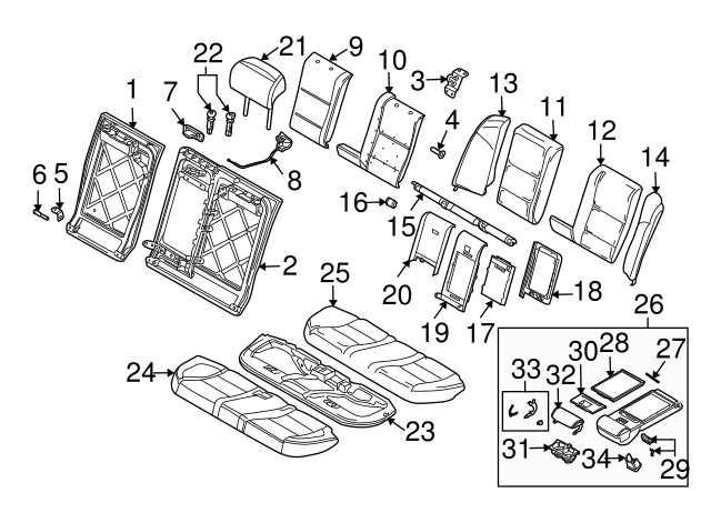 52-20-7-135-867 - Cover f cup holder, leather 2004-2010 BMW ...