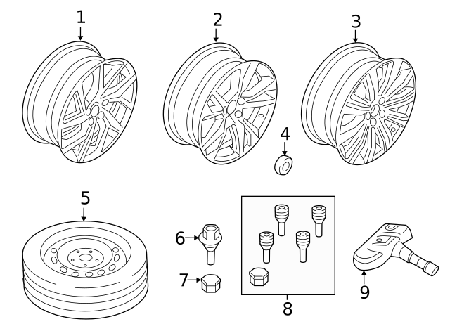 2019-2022 Volvo Compact Spare 31471491 | Shop Volvo Mitsubishi Parts