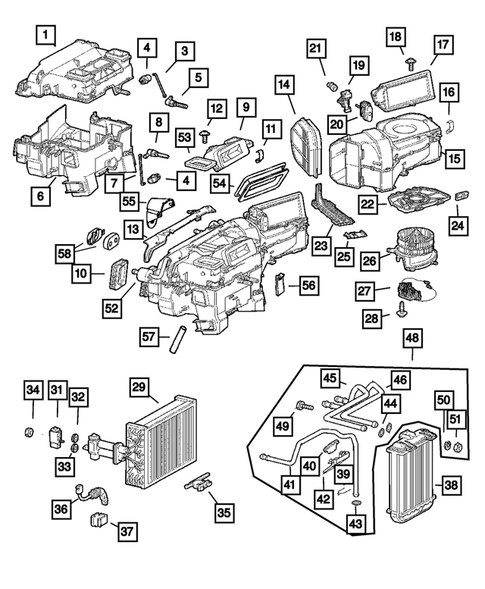 Air Conditioner and Heater Units for 2008 Chrysler Crossfire | Mopar ...