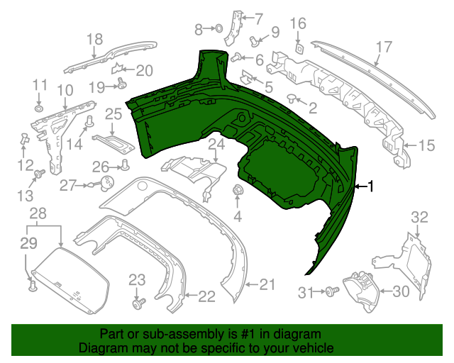 Genuine OEM Bumper Cover Part# LR143267 Fits 2021-2023 Land Rover Range ...