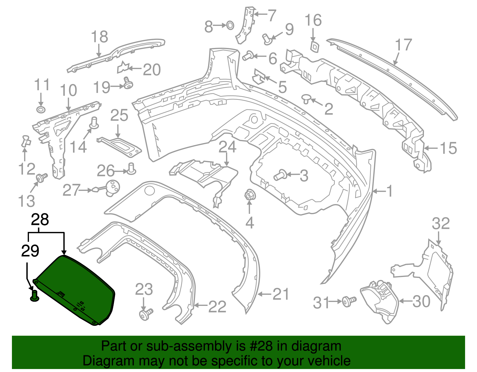 Genuine OEM Towing System - Tow Eye Cover - Black Part# LR133263 Fits ...