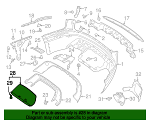 LR093550 - Tow Hook Cover 2019-2023 Land Rover Range Rover Velar ...