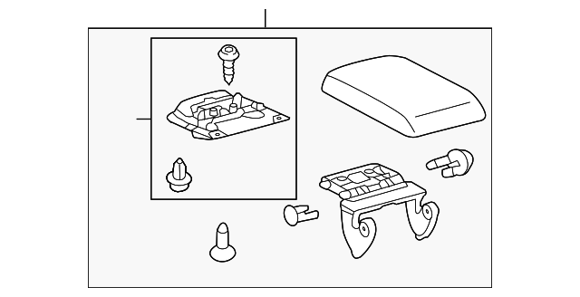 2012-2014 Toyota Camry Console Lid 58920-06021-B0 | Toyota Parts Center