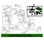 2012-2014 Toyota Camry Console Lid 58920-06021-B0 | Toyota Parts Center