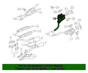 3D0-253-609-AF - Rear Muffler - 2004-2006 Volkswagen Phaeton | VW OEM ...