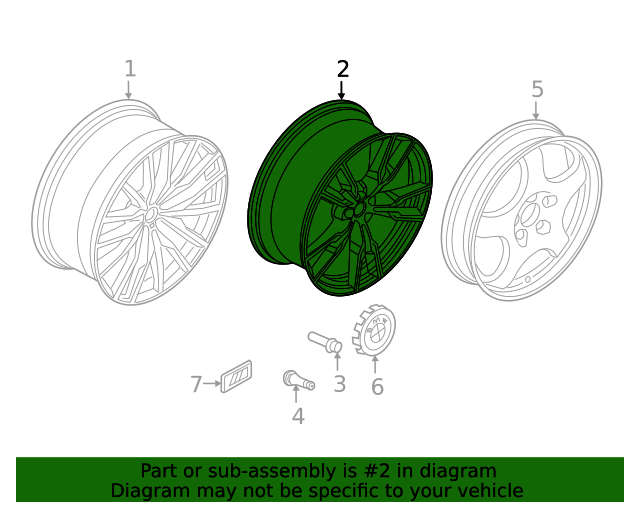 36118072002 - 2020-2022 BMW Wheel, Alloy (36-11-8-072-002) | BMW of ...