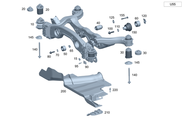 247-350-39-04 - Suspension Sub-Frame 2020-2025 Mercedes-Benz | Mercedes ...