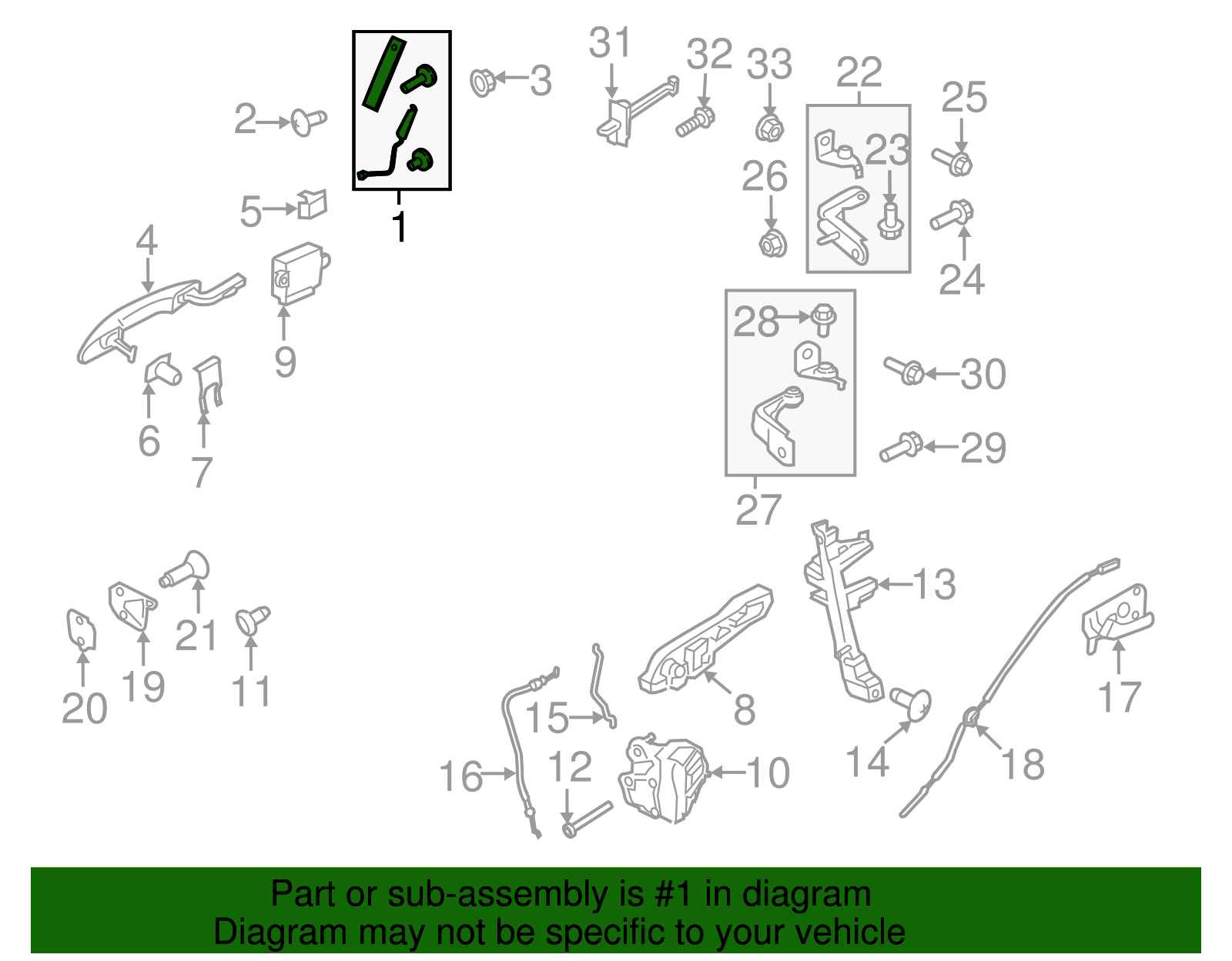 2015-2019 Lincoln MKC | Keyless Lock Pad | EJ7Z-14A626-AA | Walls' Ford ...