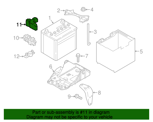 2013-2023 Mazda Battery Terminal Cover D07A67KB1 | TascaParts.com