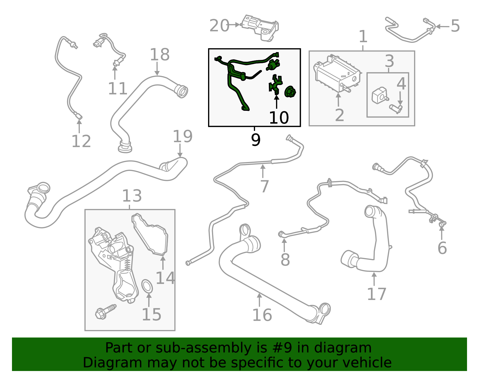 HG9Z-9D289-F - Hose Assembly 2017-2020 Ford Fusion | Ford Parts Direct
