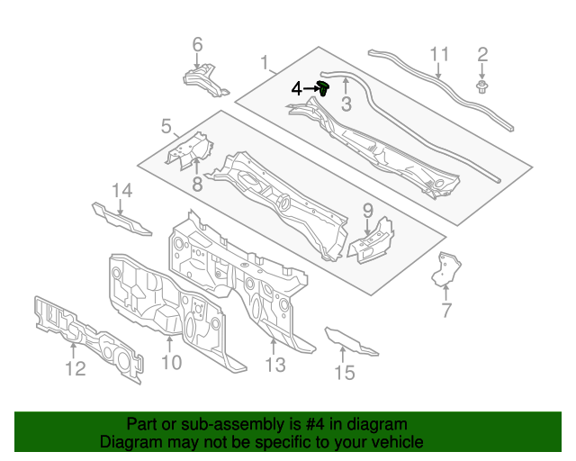 1998-2021 Lexus Seal To Cowl Clip 90467-08108 | LexusOfKendall