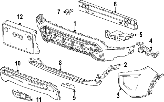 2023-2024 GMC Canyon Side Cover 85617694 | QuirkParts
