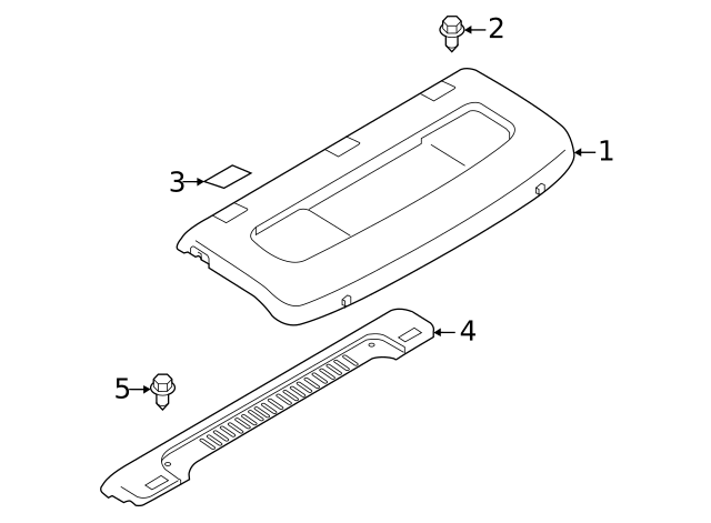 79922-5EF0A - Seat Back Panel 2020-2024 Nissan Versa | Nissan Parts ...
