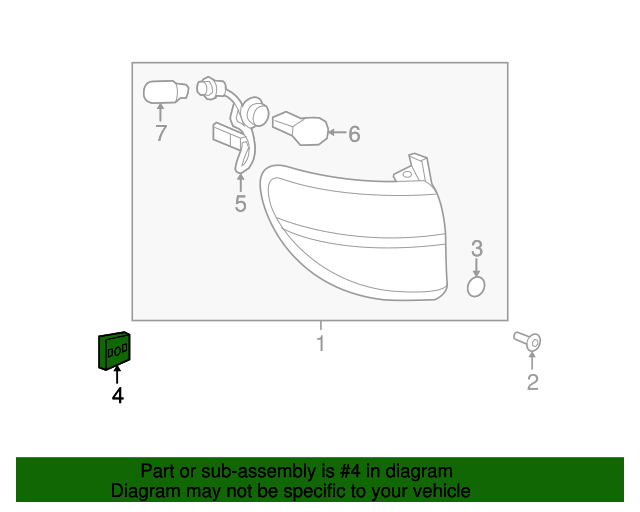 2007-2012 GM Tail Lamp Retainer 11561670 | GMPartsDirect.com