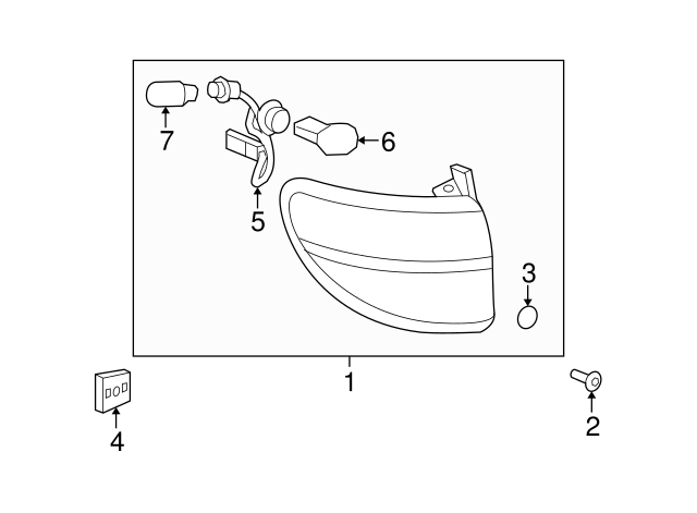 2007-2012 GM Tail Lamp Retainer 11561670 | TascaParts.com