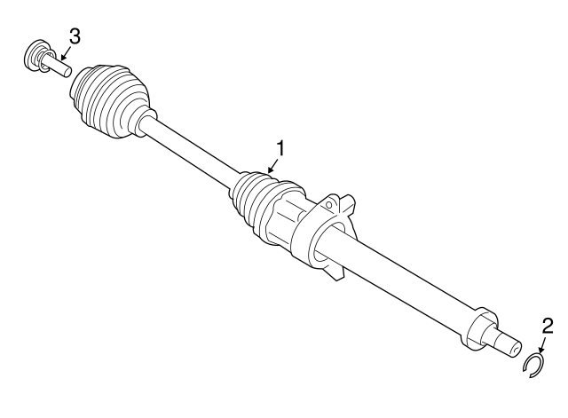 2020-2024 Mini Cooper Axle Assembly 31-60-5-A2E-042 | Mini Parts Direct
