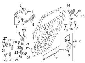 2018-2022 Ford EcoSport Handle, Inside 8A6Z-5822601-CE | Varsity Ford