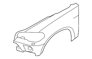2007-2010 BMW X5 Fender Assembly 51-65-7-178-399 | BMW Parts Source