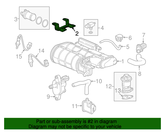 17358-TZ5-A00 - Bracket, Canister 2016-2021 Honda | Honda Parts Online