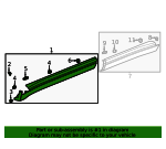 2021-2024 GM Driver Side Rocker Panel Front Molding 84913466 GM ...