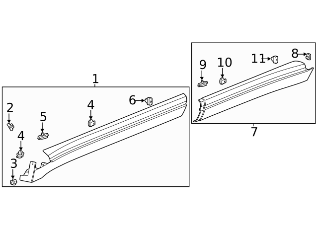2018-2022 GM Rocker Panel Molding Clip 11601845 | GM Parts Online