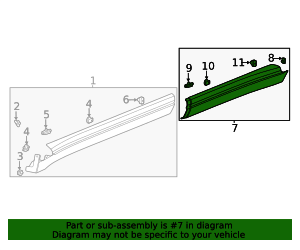 Driver Side Rocker Panel Rear Molding 84913470 | AutoNationParts.com
