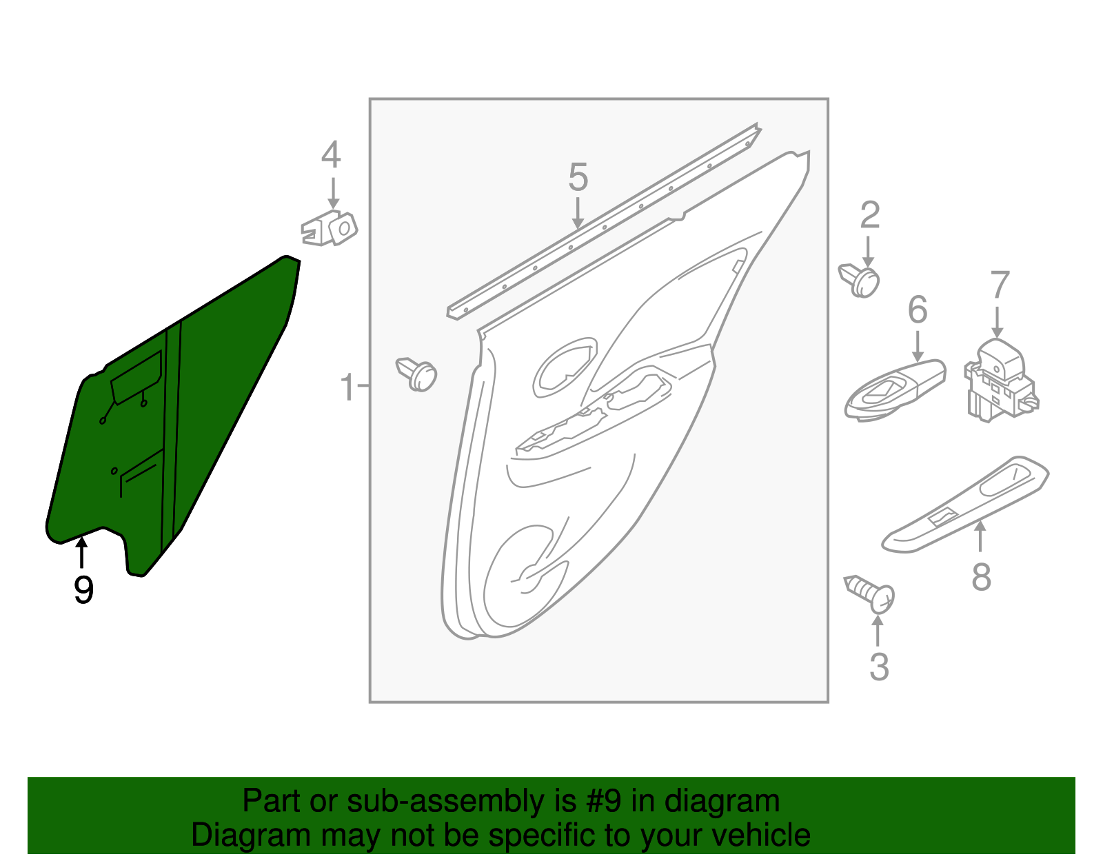 82860-3BA1A - Water Deflector 2013-2019 Nissan Versa | Nissan Parts ...