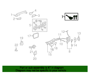 69052-48110 - Door Lock Cylinder 2010-2015 Lexus | AutoNationParts.com