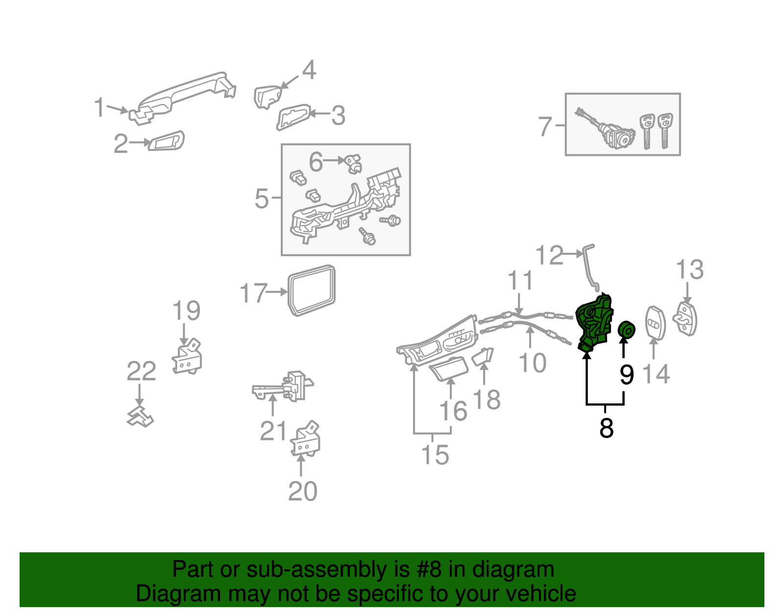 69030-0C050 - High-Quality Lock Actuator for 2010-2018 Lexus ...
