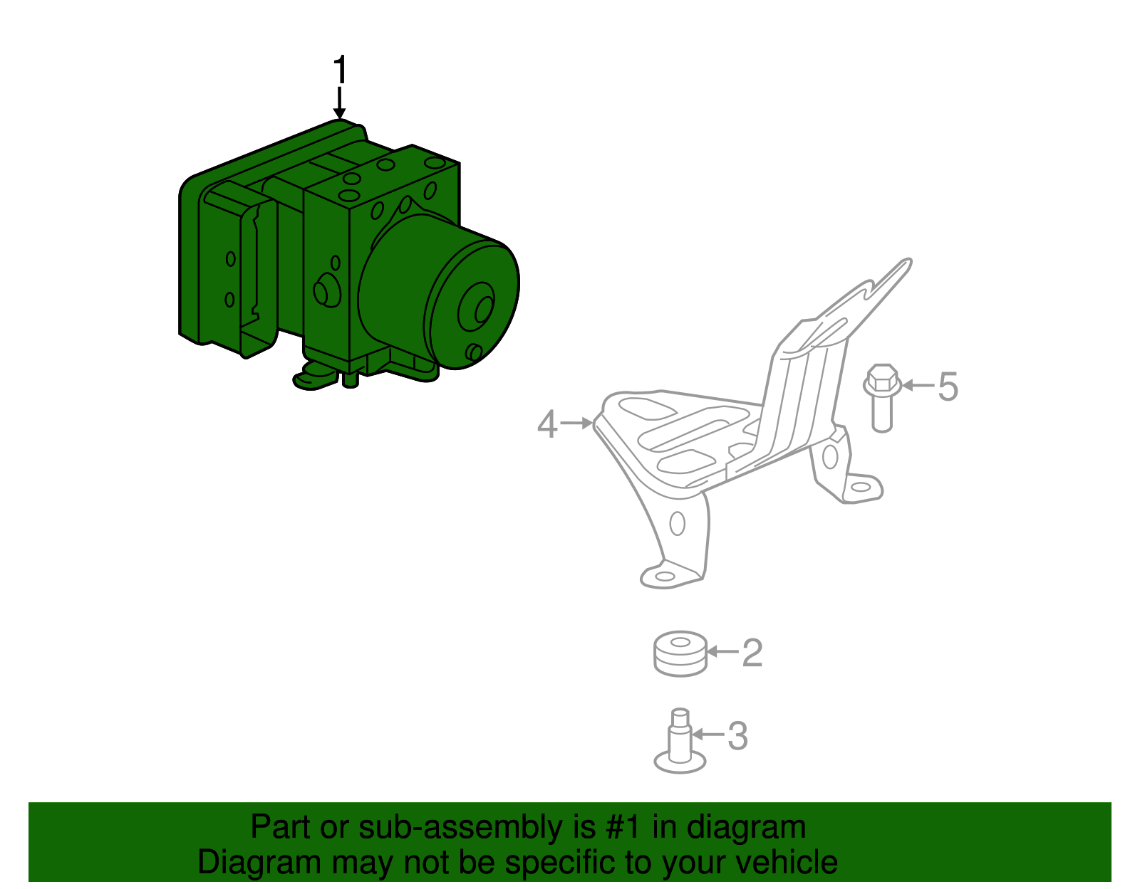57111-TK8-A62 - 2014-2017 Honda Odyssey - Modulator Assembly Vsa ...