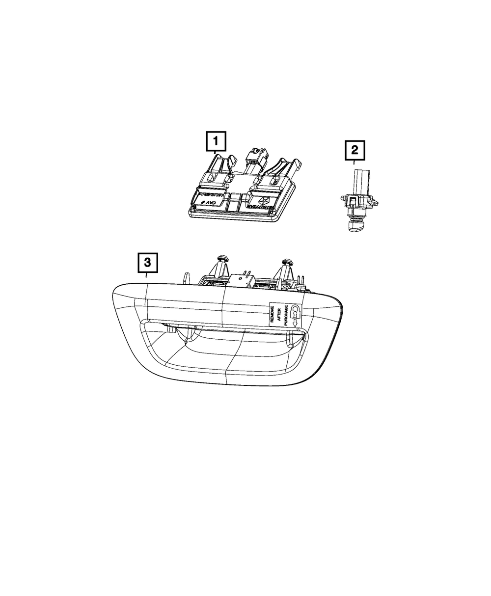 2014-2025 Mopar Outside Door Handle Switch 68160775AB | Mopar Parts ...