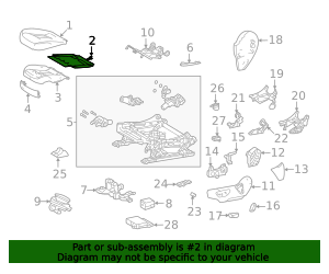 2021-2022 Toyota Mirai Seat Cushion Heater 87510-62070 | OEM Parts Online