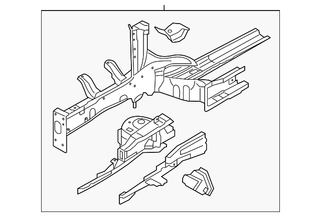 2015-2019 Kia Soul EV Apron/Rail Assembly 64500-E4001 | QuirkParts